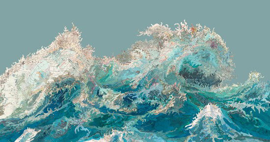 Ocean Storm by Matthew Cusick - Limited Edition. Edition of: 150. Signed.